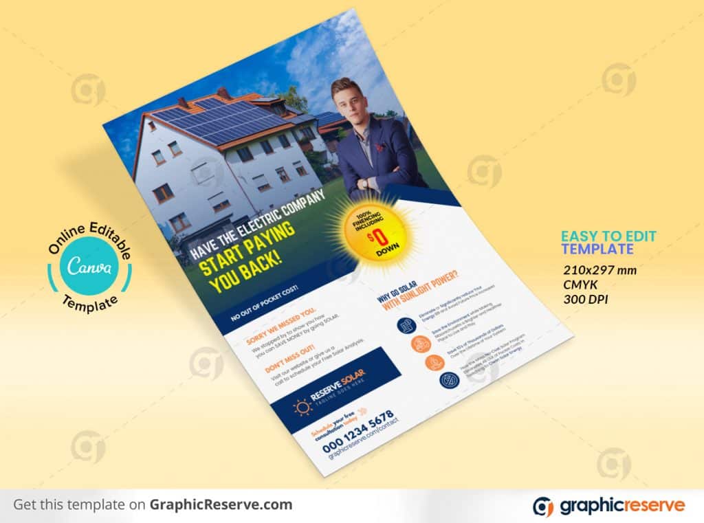 Customizable Solar Flyer Template for Effective Promotion