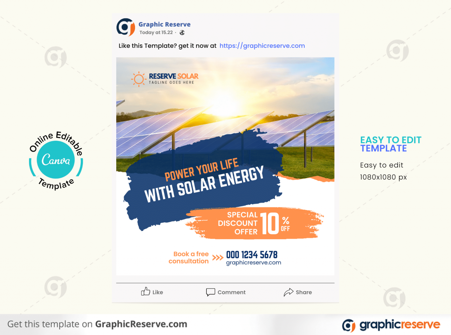 Solar Energy Service Flyer Template