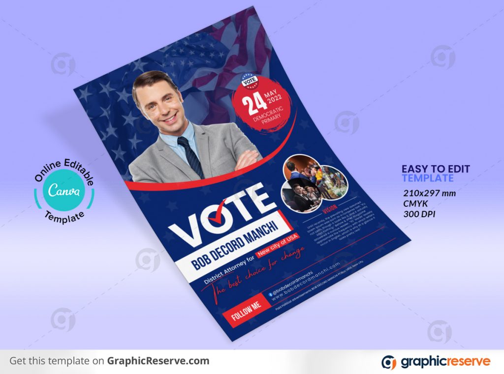 Election Campaign Political Flyer Template