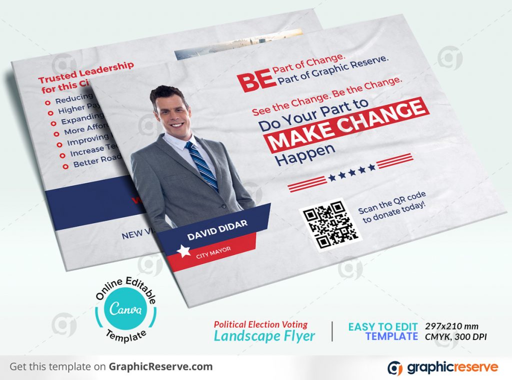 Engaging Political Campaign Landscape Flyer