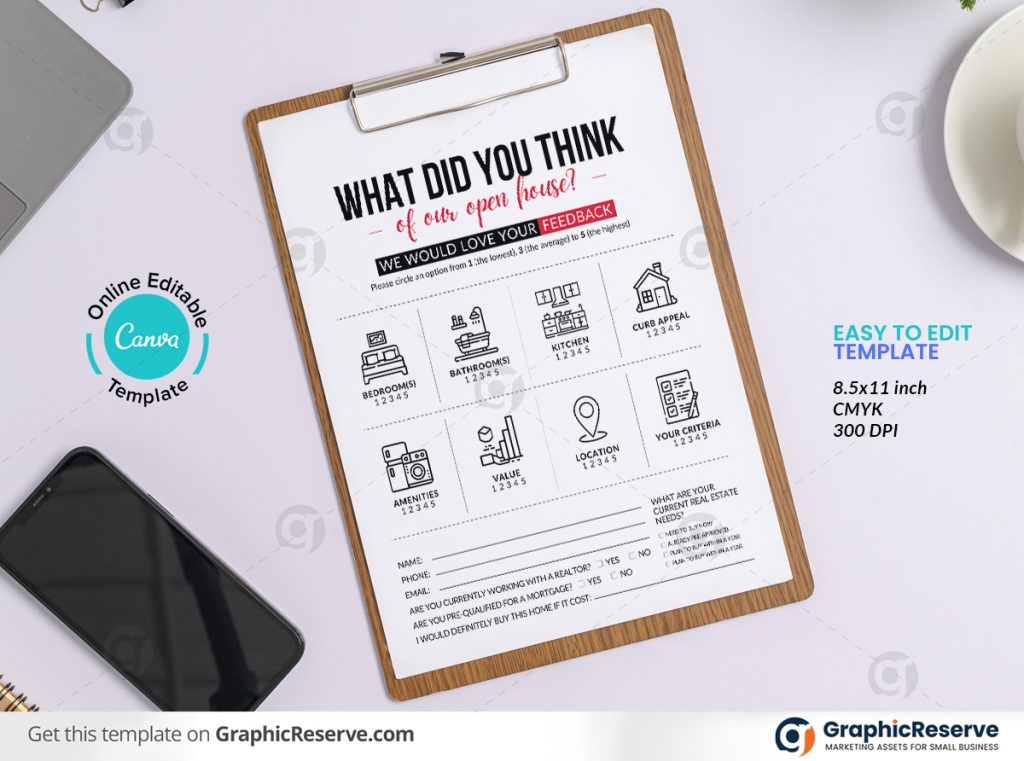 Efficient Open House Visitor Feedback Form