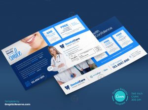 Dental Marketing Materials Design Template Bundle (Canva)