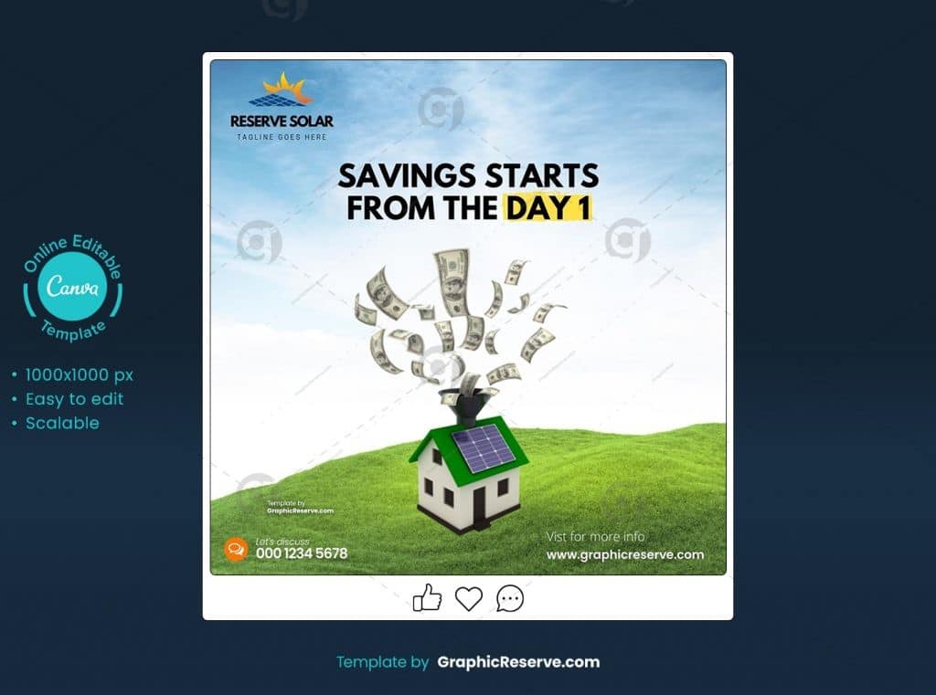 Solar Marketing Social Media Post