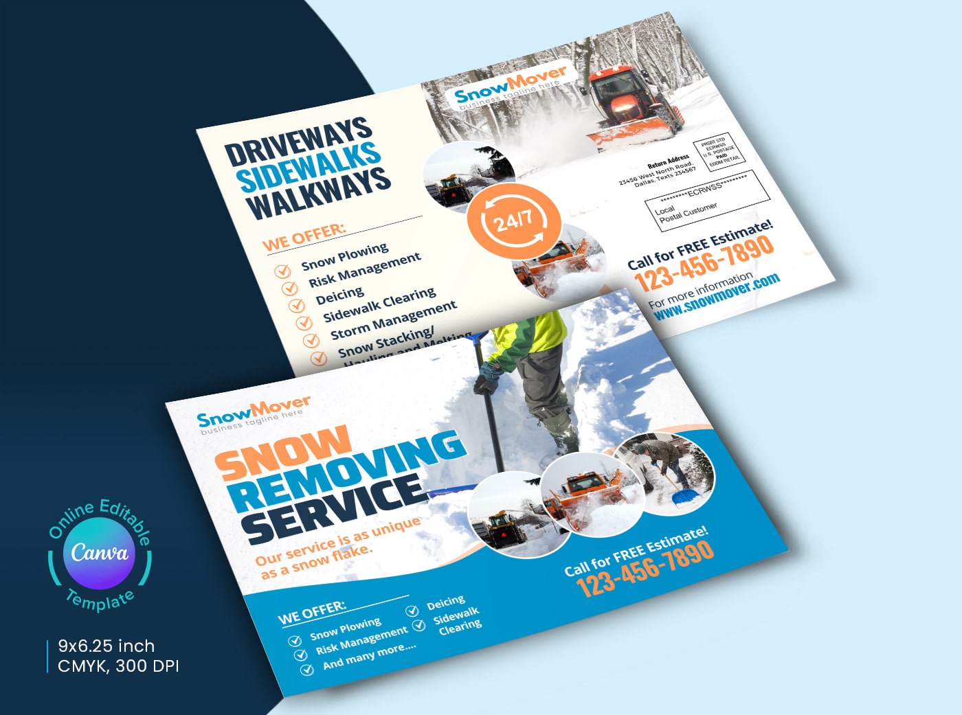 5+ Snow Removal Direct Mail Marketing Postcard Templates