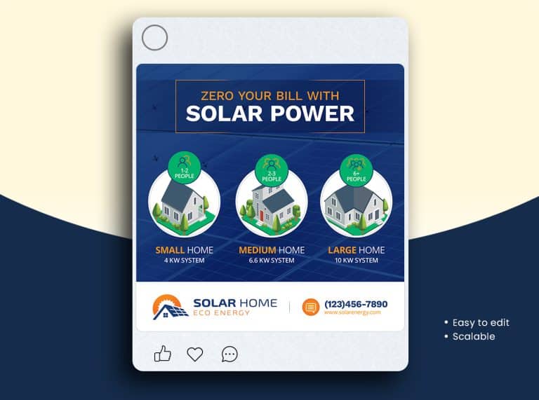Solar Social Media Post Template Bundle_v2