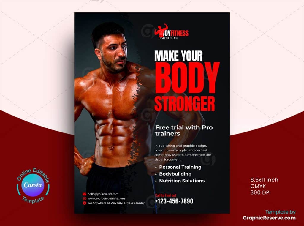 Bodybuilding Flyer Design
