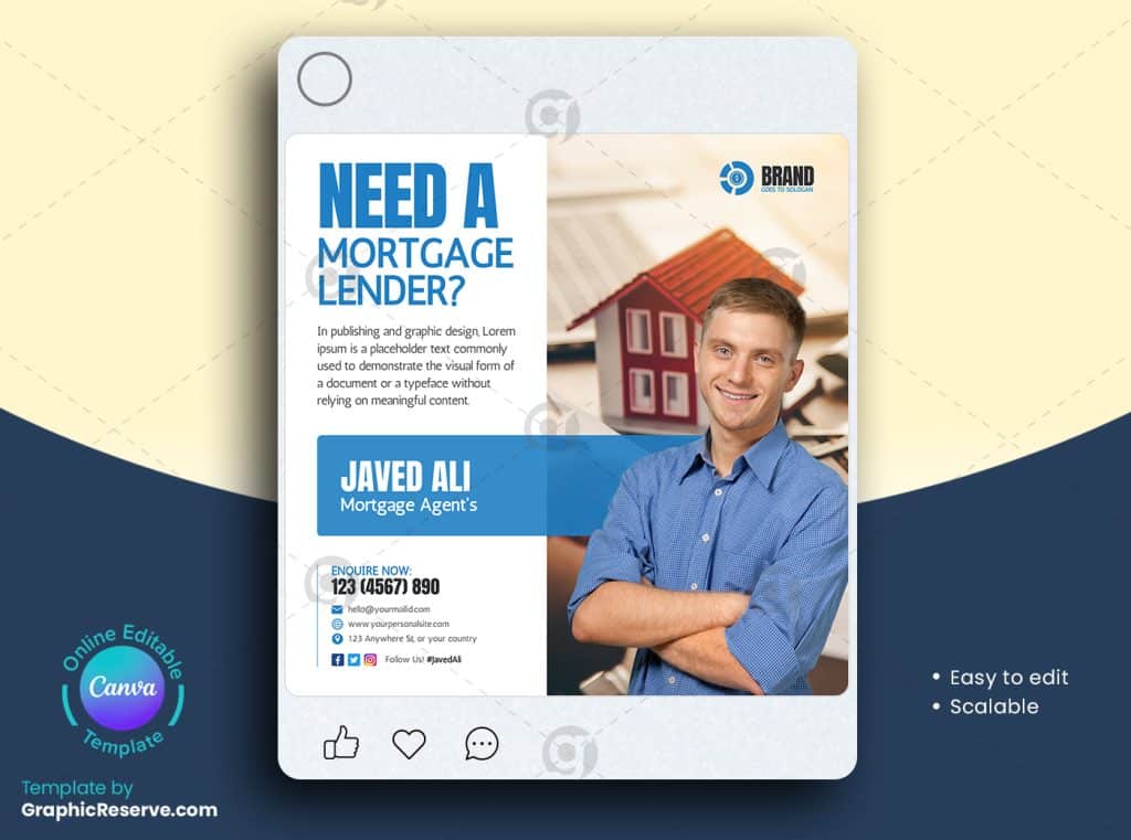 Custom Mortgage Lender Social Media Banner Designs