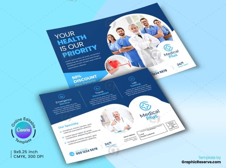 Medical Service Marketing Bundle – Canva | GraphicReserve