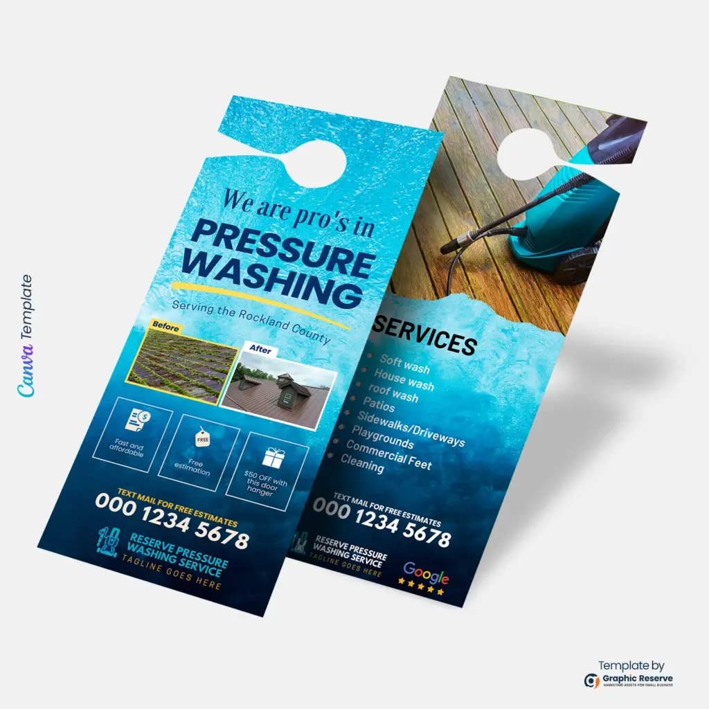 Pressure Washing Door Hangers