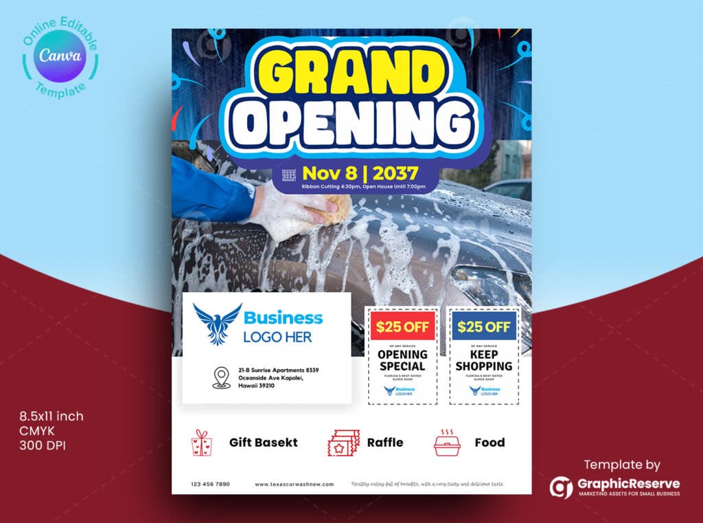 Grand Opening Coupon Flyer | Customize and Save
