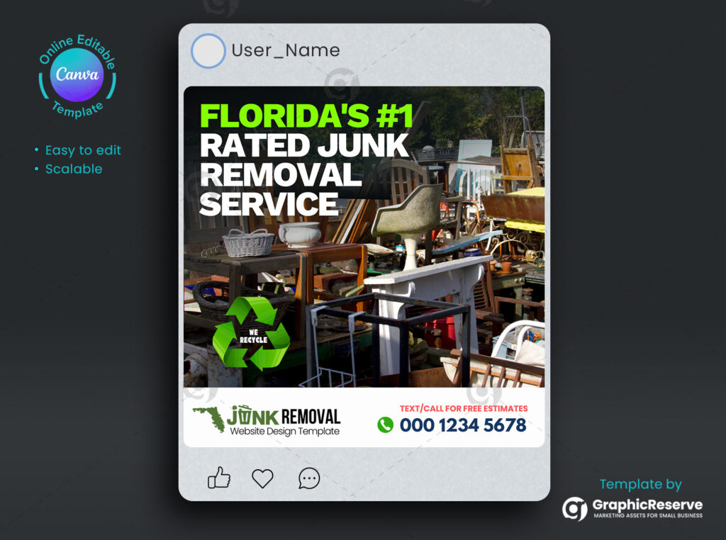 Junk Removal Marketing Materials Design Templates Bundle
