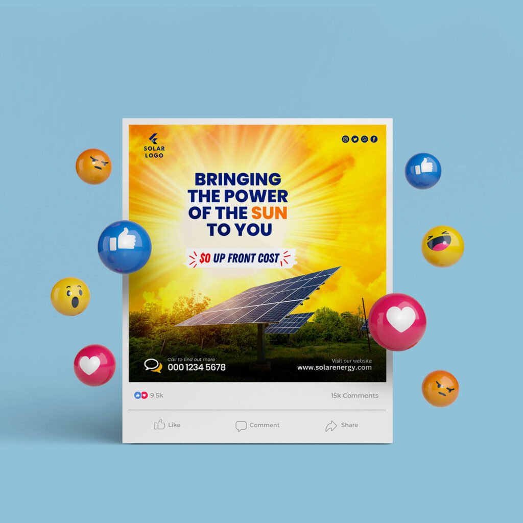 Creative Solar Marketing Banner & Poster Design Template
