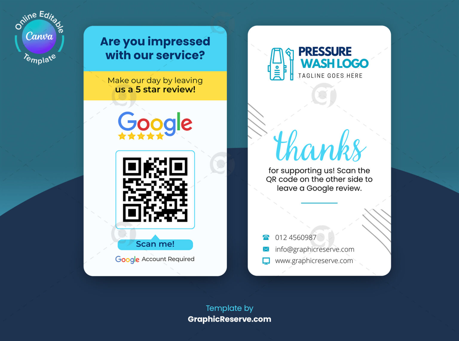 Google Review Card Templates - 20+ CANVA Designs