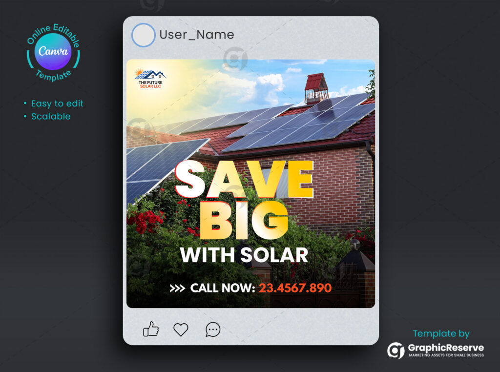 Solar Digital Marketing Poster Design Templates