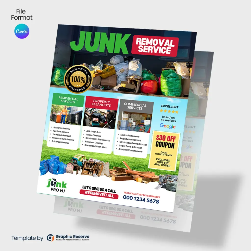 Junk Removal Marketing Flyer Design