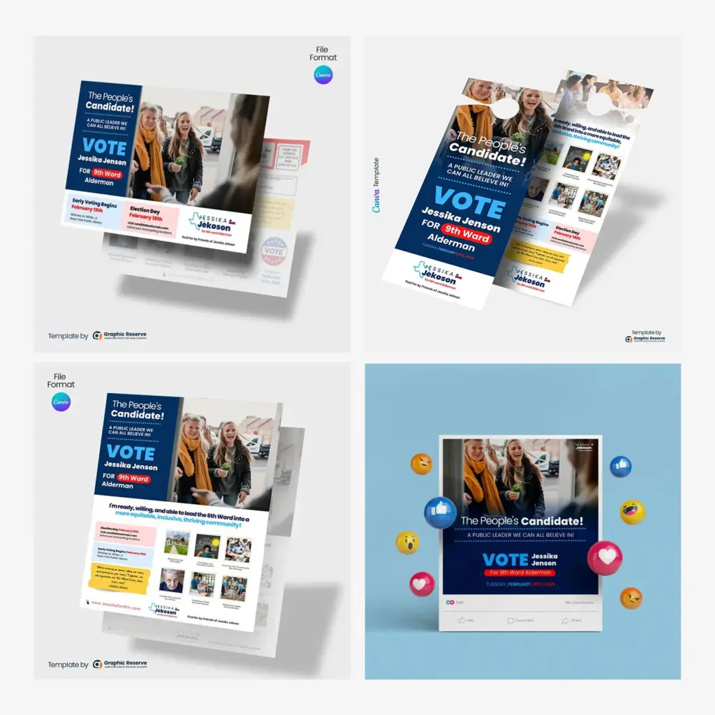 Political Campaign Design Templates - Customize for Free