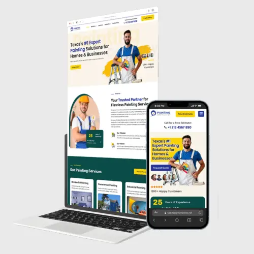 Painting Website Design Templates (WordPress Elementor Kits)